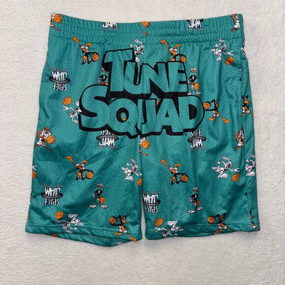 Shorts | Space Jam Tune Squad Shorts Mens Large Blue Green Basketball ...